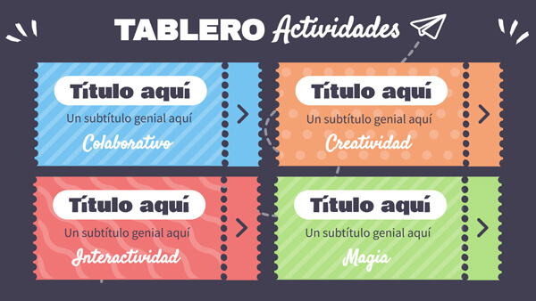 Tablero de actividades | Plantillas de Genially